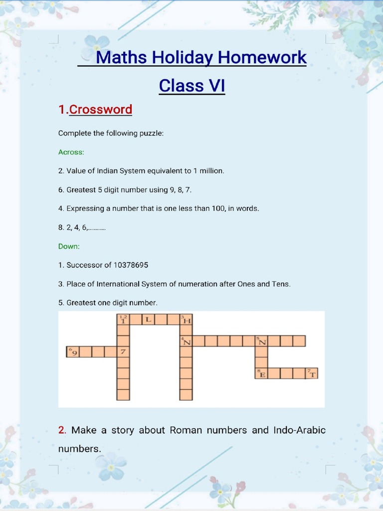 Class VI Maths (HHW) | PDF
