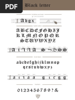 Fraktur Calligraphy Practice Guide | PDF | Letter Case | Writing