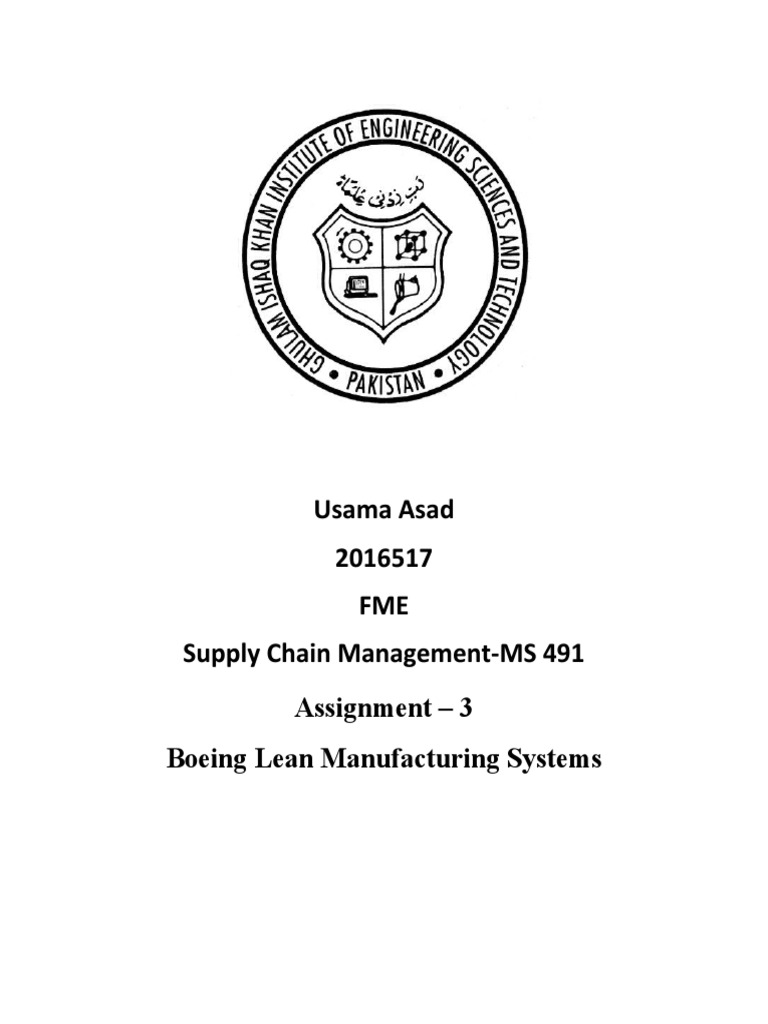 Boeing Lean Manufacturing Systems | PDF | Lean Manufacturing | Supply Chain