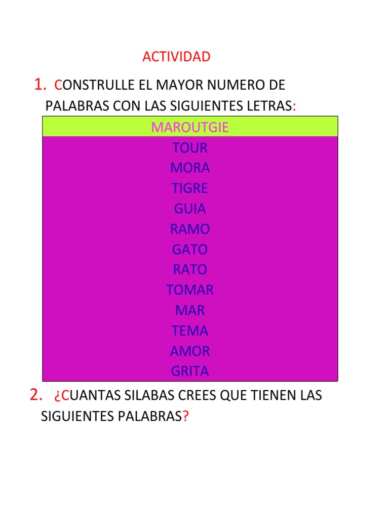 Actividad 1 de Cartilla | PDF