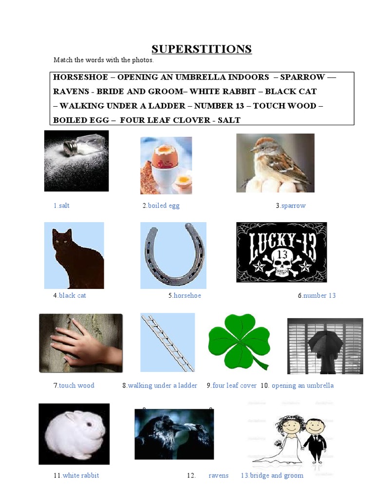 Superstitions: Luck and Omens Explained | PDF