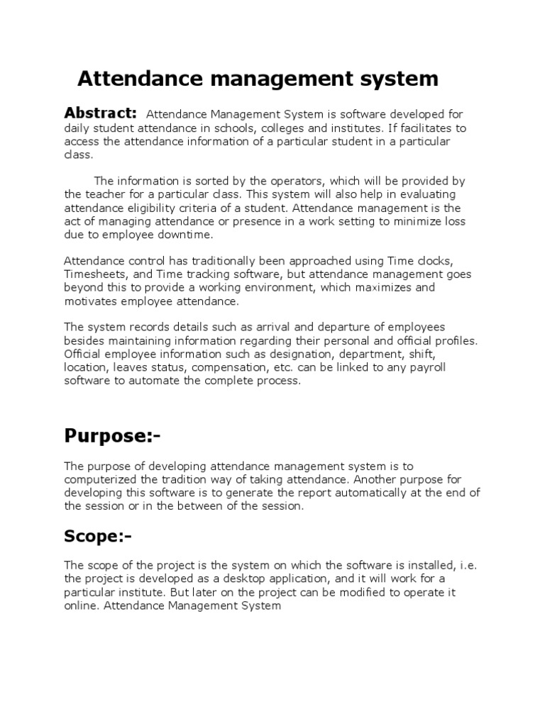 An Automated Attendance Management System for Educational Institutions ...