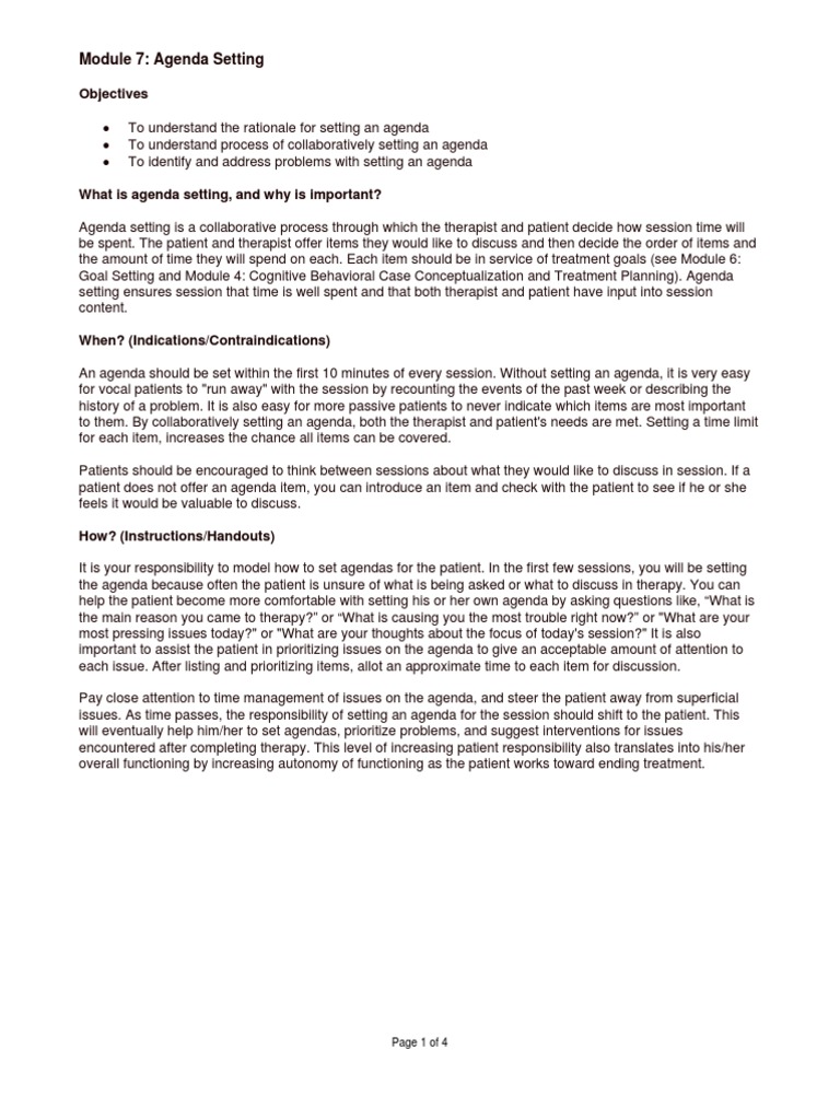 Module 7: Agenda Setting: Objectives | Download Free PDF | Cognitive ...
