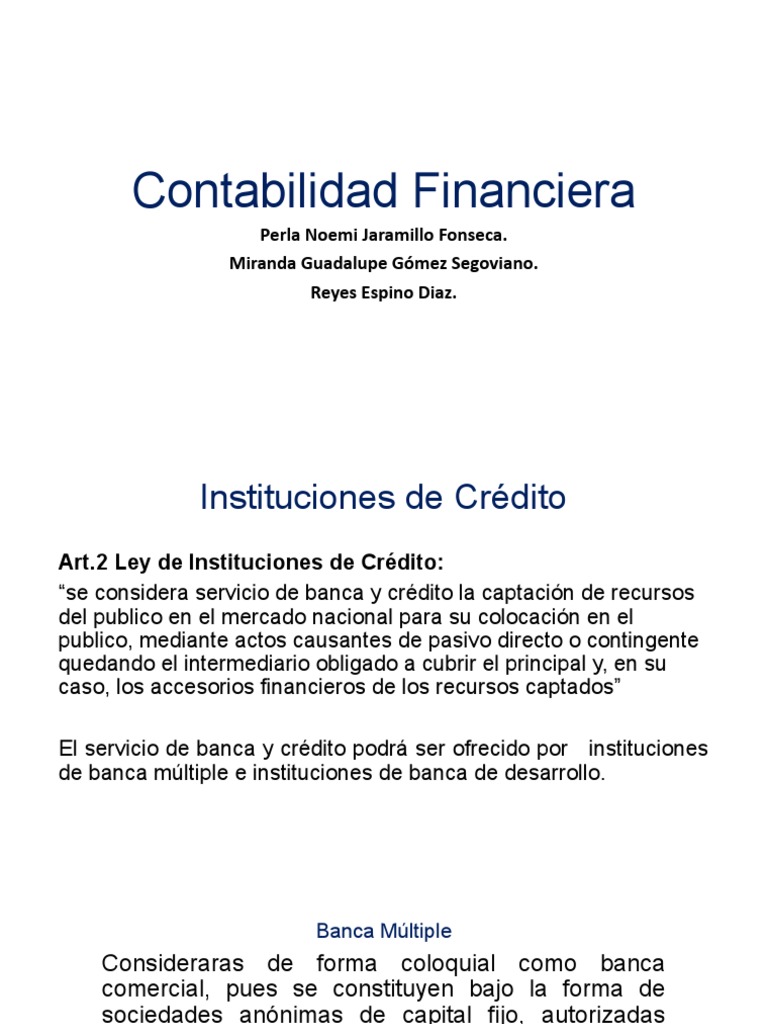 Contabilidad Bancaria | PDF | Bancos | Contabilidad