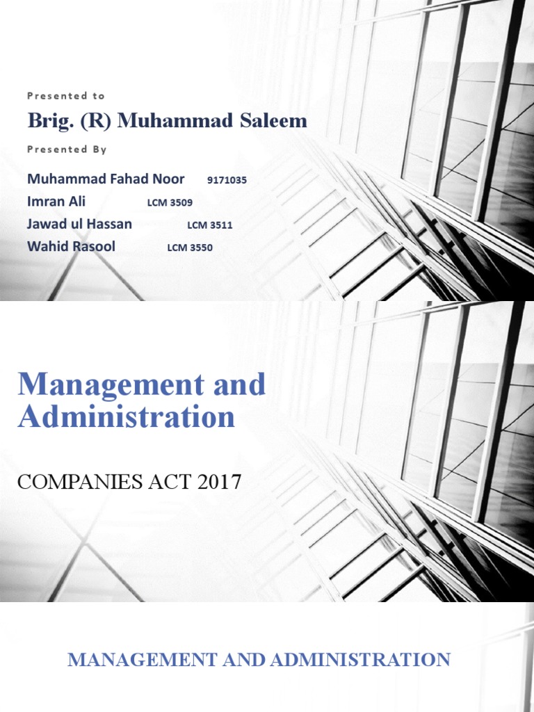 Management and Administration Companies Act | PDF | Subsidiary | Equity ...