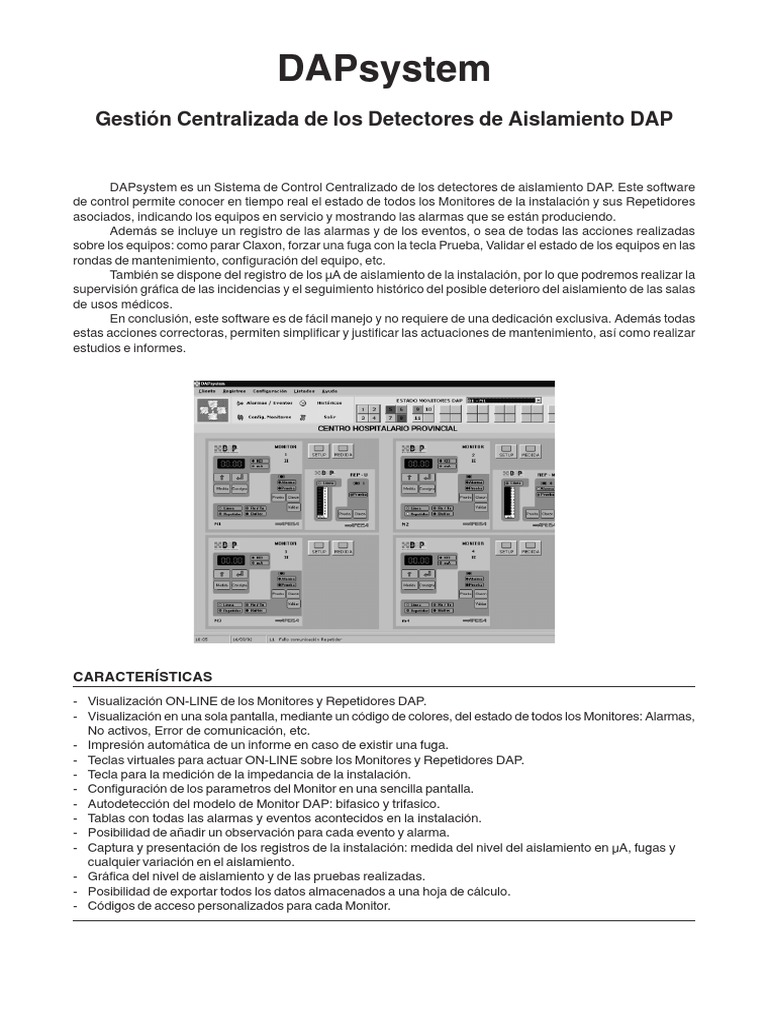 Gestión Centralizada de Detectores DAP | PDF | Monitor de computadora ...