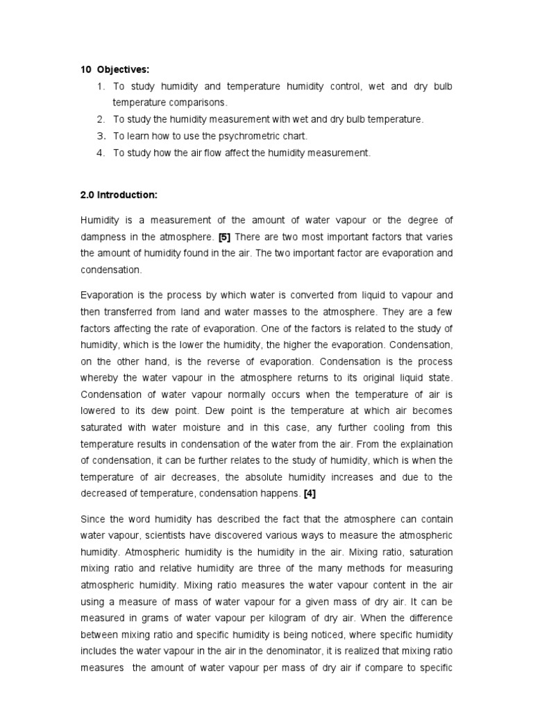 Humidity Measuring Bench | PDF | Water Vapor | Humidity