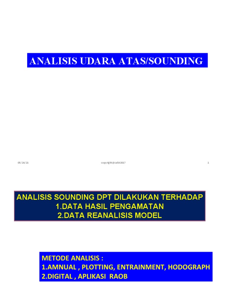 Analisis Sounding - PLOT | PDF