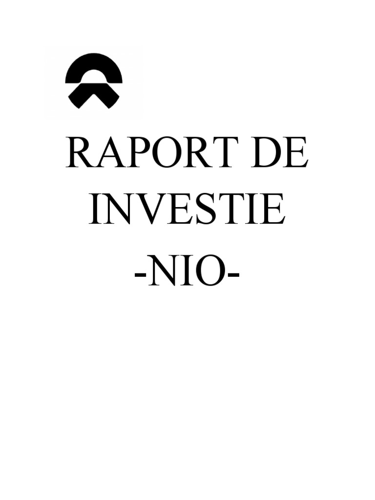 Raport NIO | PDF