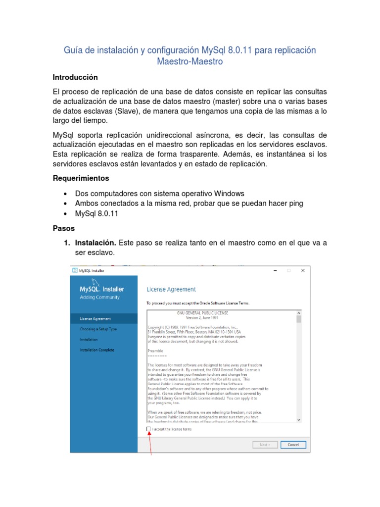 Guía de Instalación y Configuración MySql 8 | PDF | Mi sql | Servidor ...