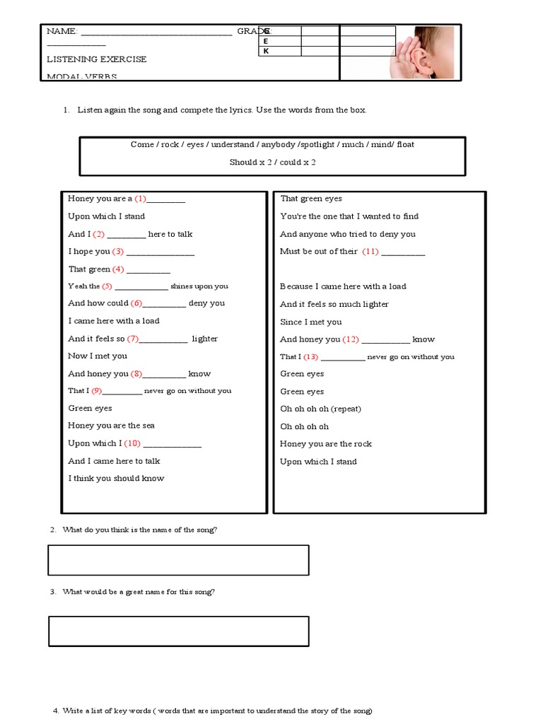 Song Modal Verbs | PDF