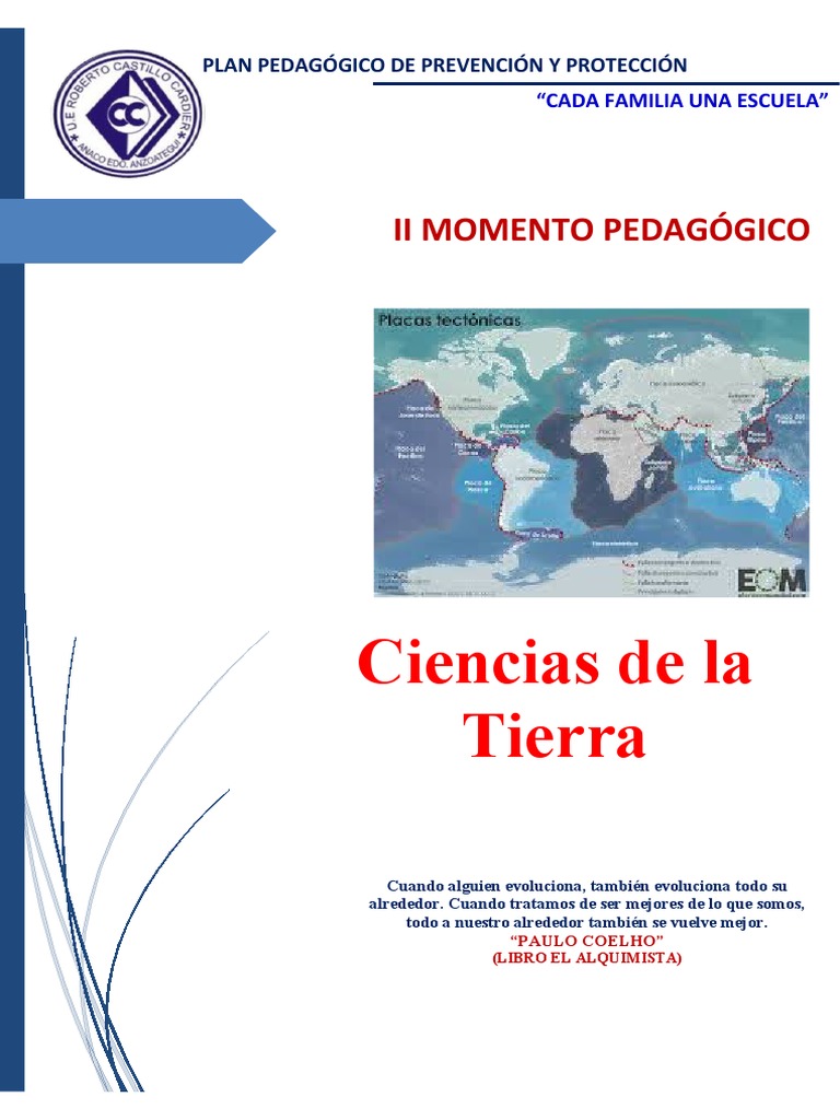 Clase 1. Cs Tierra. 5to Año II Momento | PDF | Placas tectónicas | Tierra