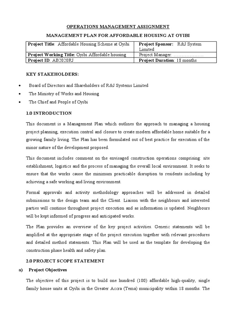 Operations Management Assignment | PDF | Risk Management | Risk