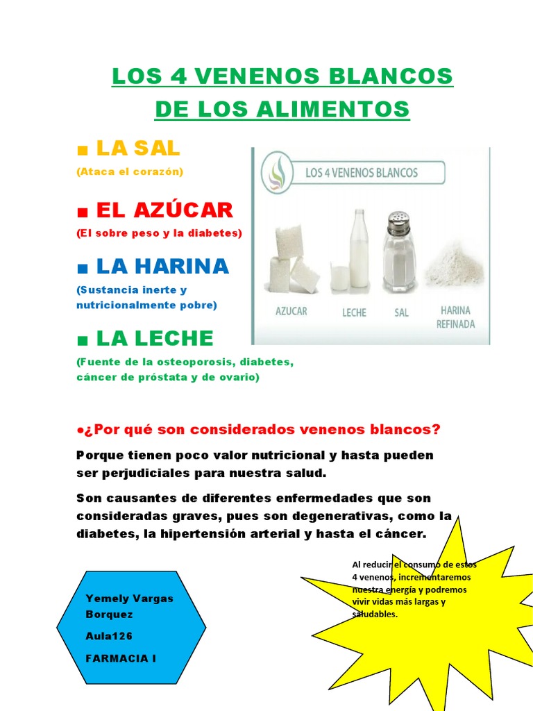 Los Cuatro Venenos Blancos | PDF