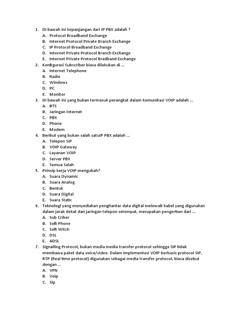 Soal Latihan Uas TLJ 12 | PDF