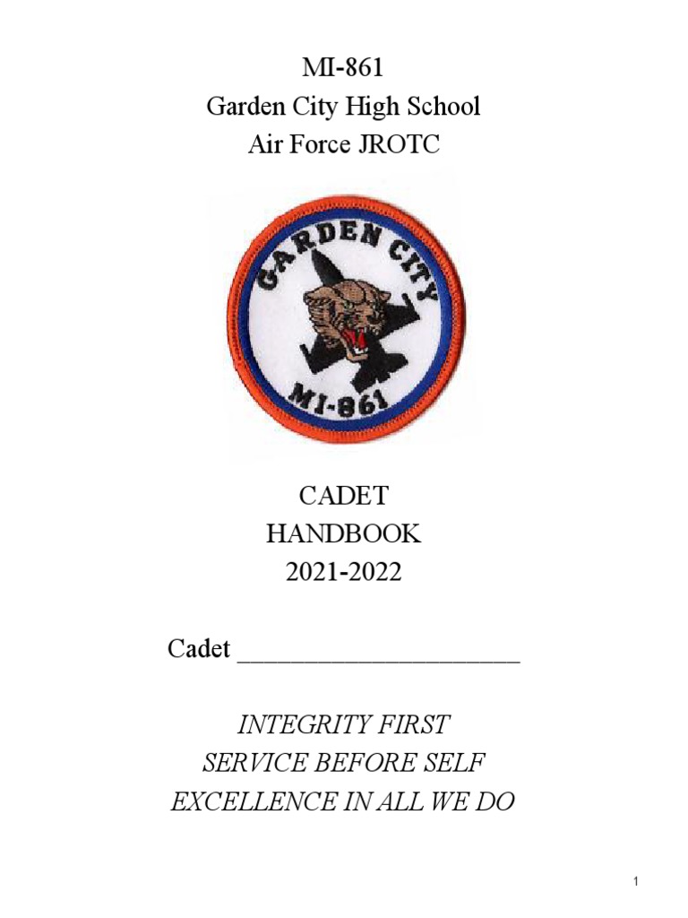 Cadet Handbook 2021-2022 | PDF | Flag | Non Commissioned Officer