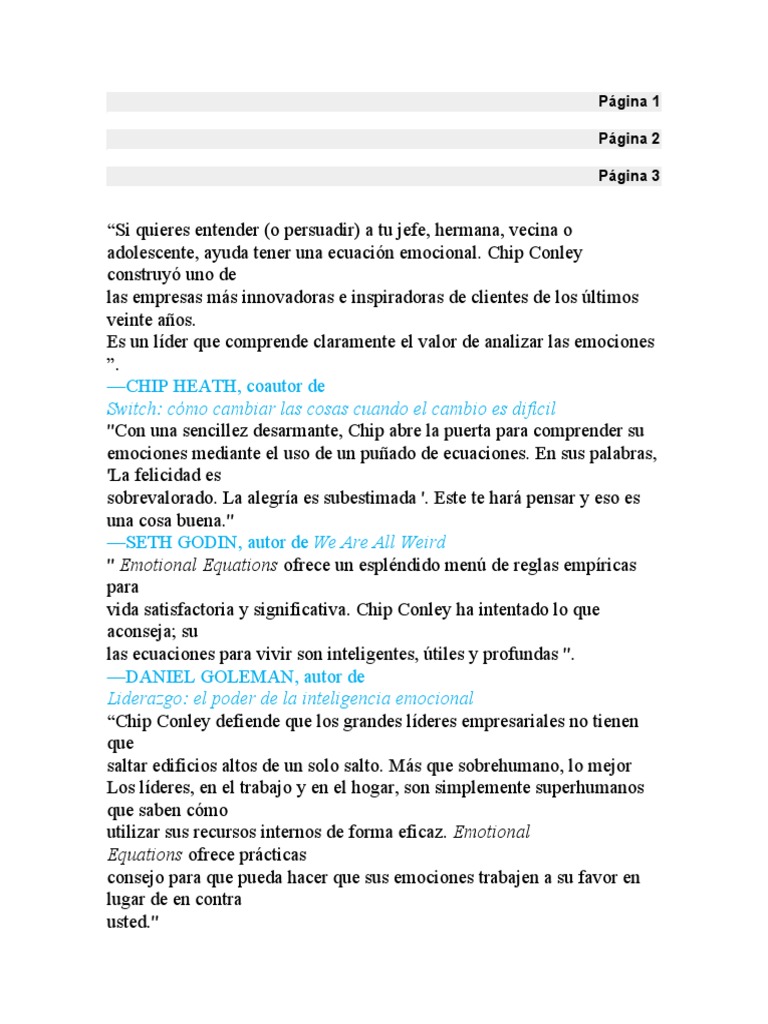 Emotional Equations | PDF | Gravedad | Las emociones