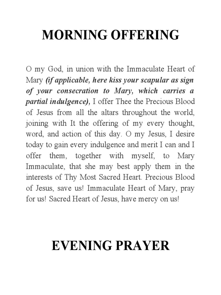 Morning Offering | PDF