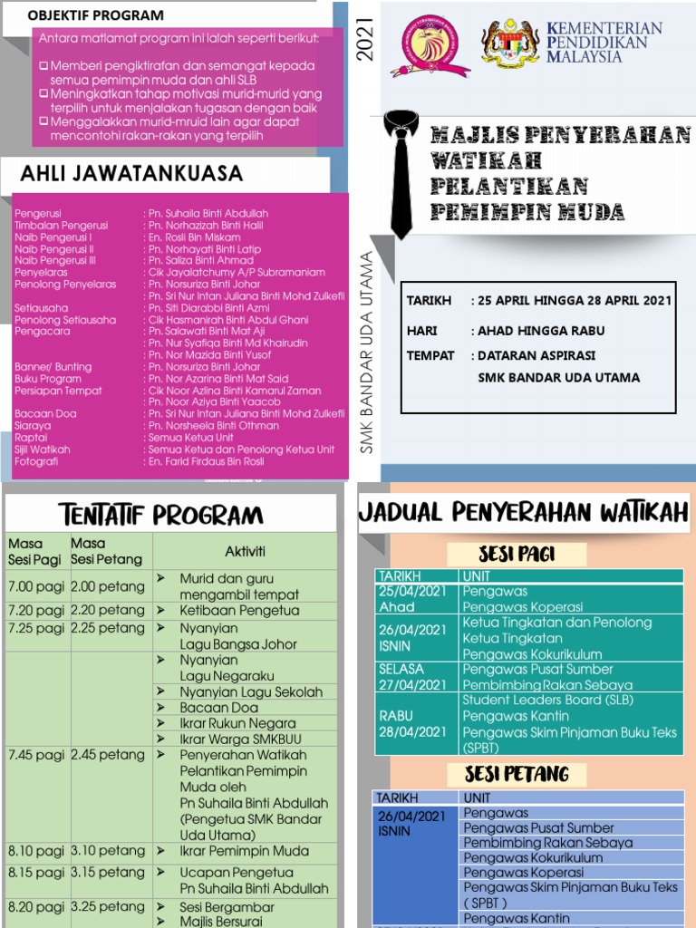 Buku Program Majlis Watikah Pelantikan | PDF Buku Program Majlis Watikah Pelantikan | PDF