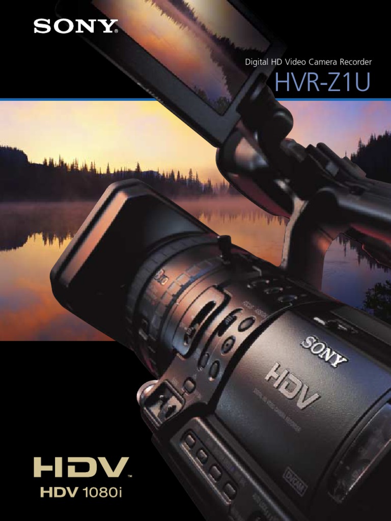 Sony HVR-Z1U Sales Brochure | PDF | High Definition Television ...