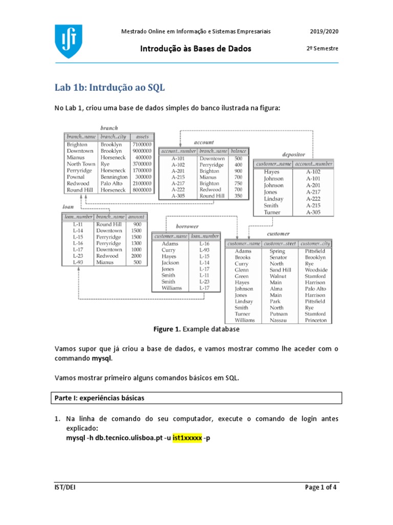 Introduction to SQL: Basic SQL Commands and Join Operations Using ...