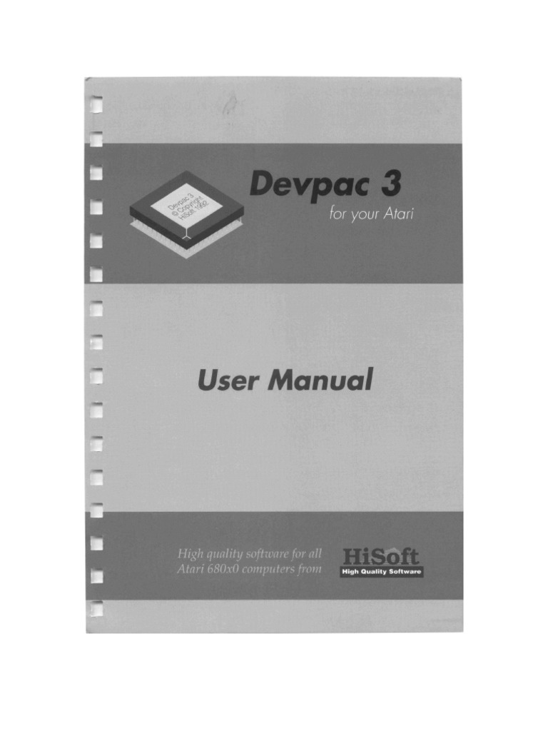 Devpac v3 Manual | PDF