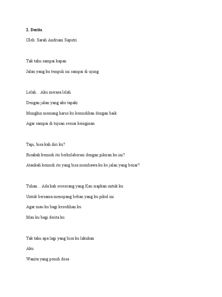 Puisi 2 | PDF | Pengembangan Diri | Puisi