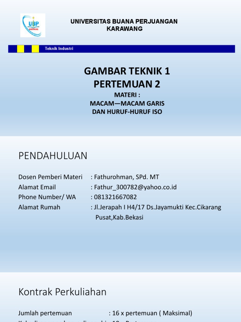 Macam Garis dan Huruf ISO Teknik | PDF | Seni | Teknologi & Rekayasa