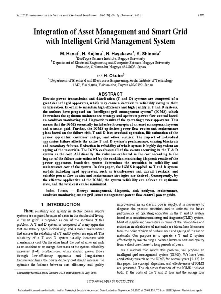 Minggu Ke-1 Paper IGMS | PDF | Reliability Engineering | Electric Power ...