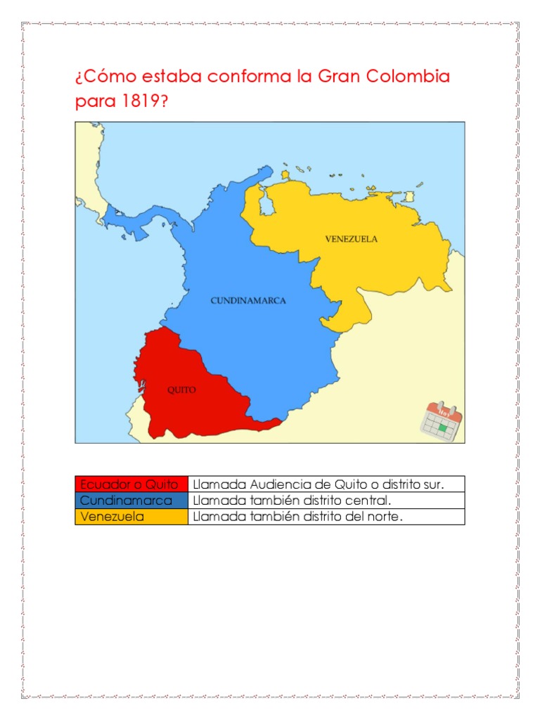 Mapa de La Gran Colombia | PDF