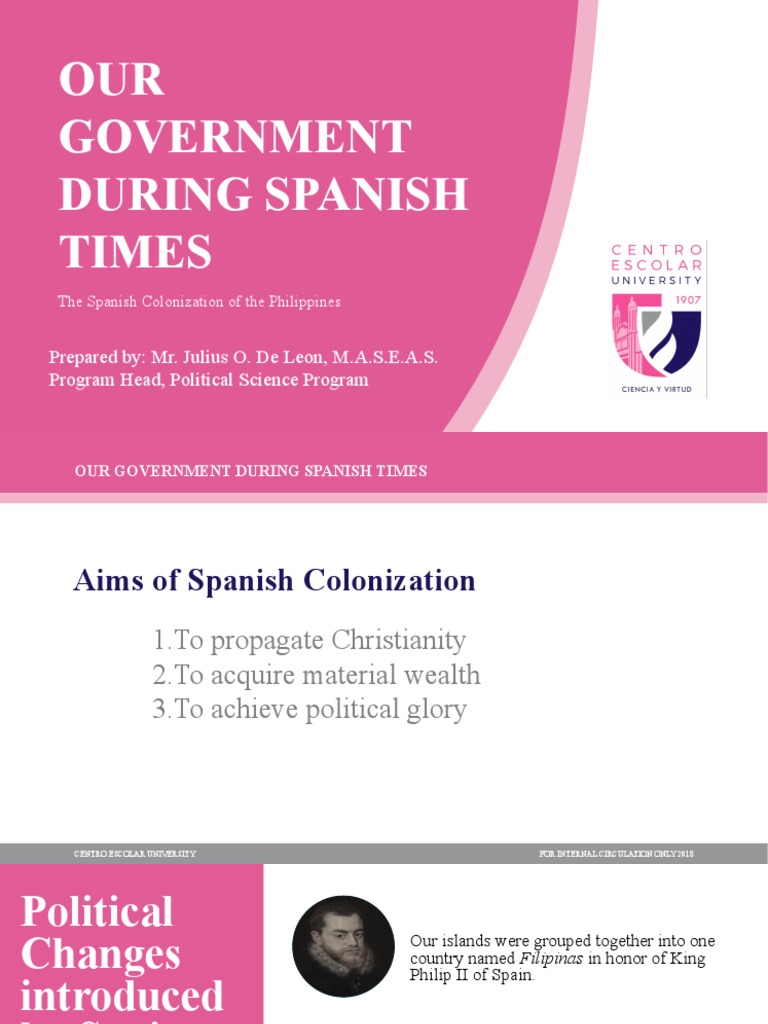Our Government During Spanish Times | PDF | Spanish Empire | Philippines