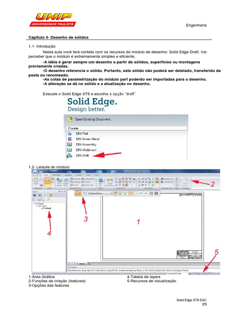 Solid-Edge-Cap4 A 6 | PDF | Desenho | Engenharia