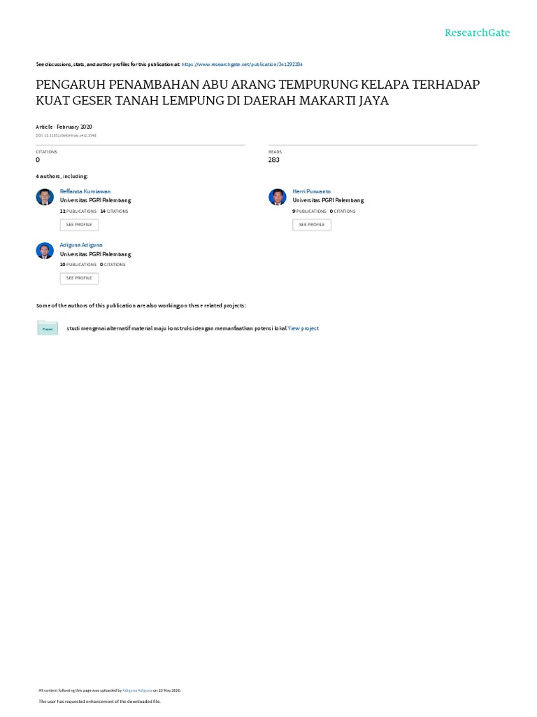 Pengaruh Penambahan Abu Arang Tempurung Kelapa Ter | PDF