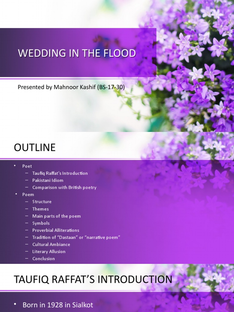 Wedding in The Flood | PDF | Bride | Poetry