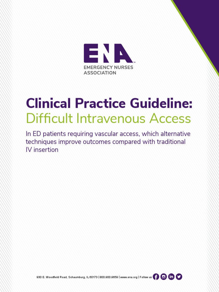 Difficult IV Access C PG | PDF | Intravenous Therapy | Medicine