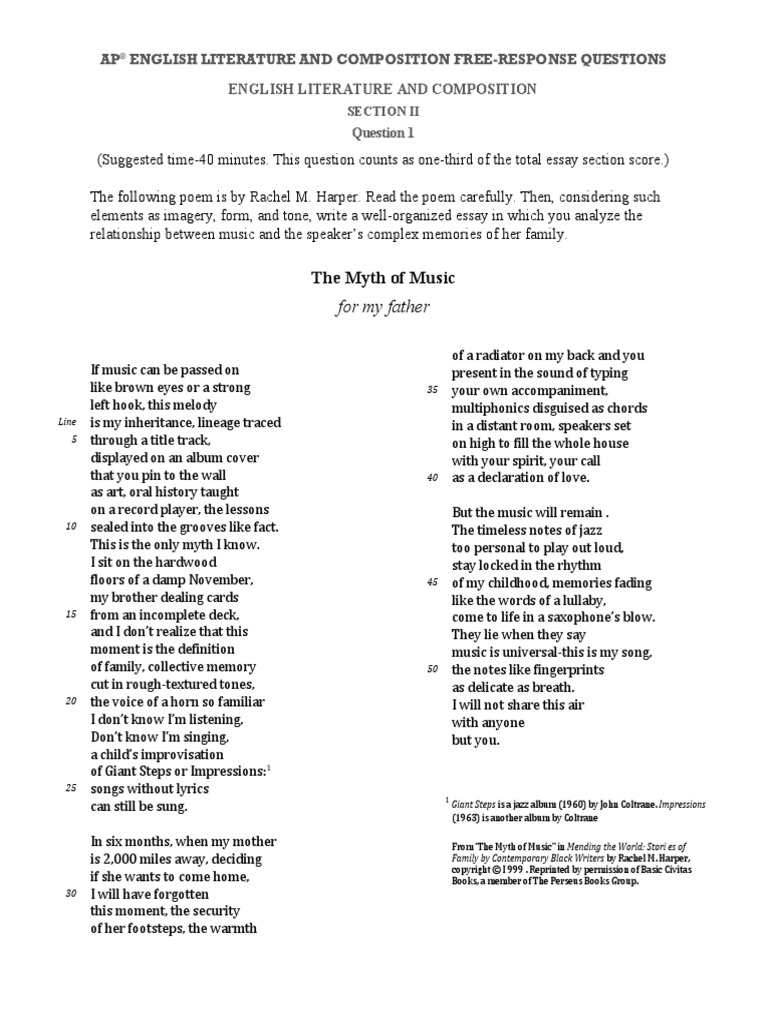 Myth of Music Canvas | PDF | Entertainment (General) | Poetry