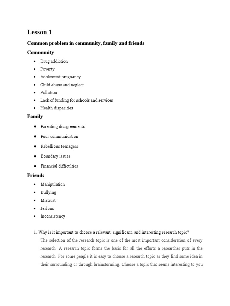Common Problem in Community | PDF | Hypothesis | Social Media