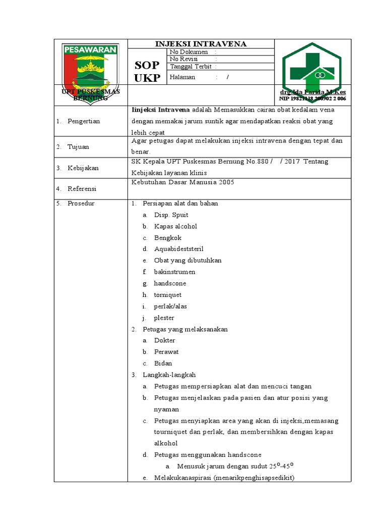 Injeksi Intravena | PDF