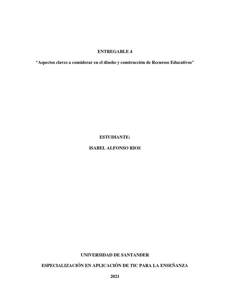 Isabel AlfonsoRios Entregable4 | PDF | Tecnología de información y comunicaciones | Diseño