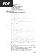 SOP - Housekeeping - Bed Making | PDF | Bedding | Bed