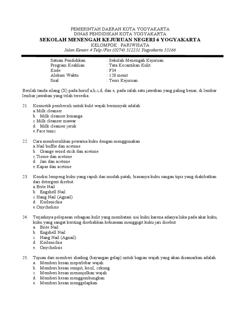 Soal Uji Komp KLT | PDF