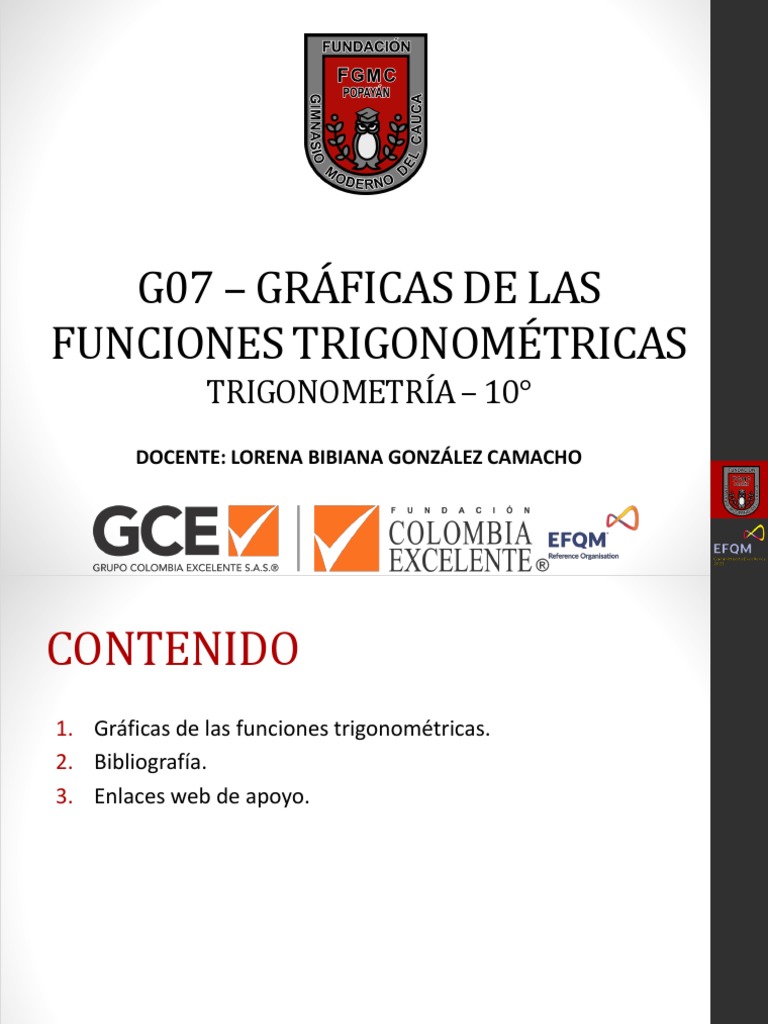 g7 Graficas de Las Funciones Trigonometricas | PDF | Funciones trigonométricas | Trigonometría