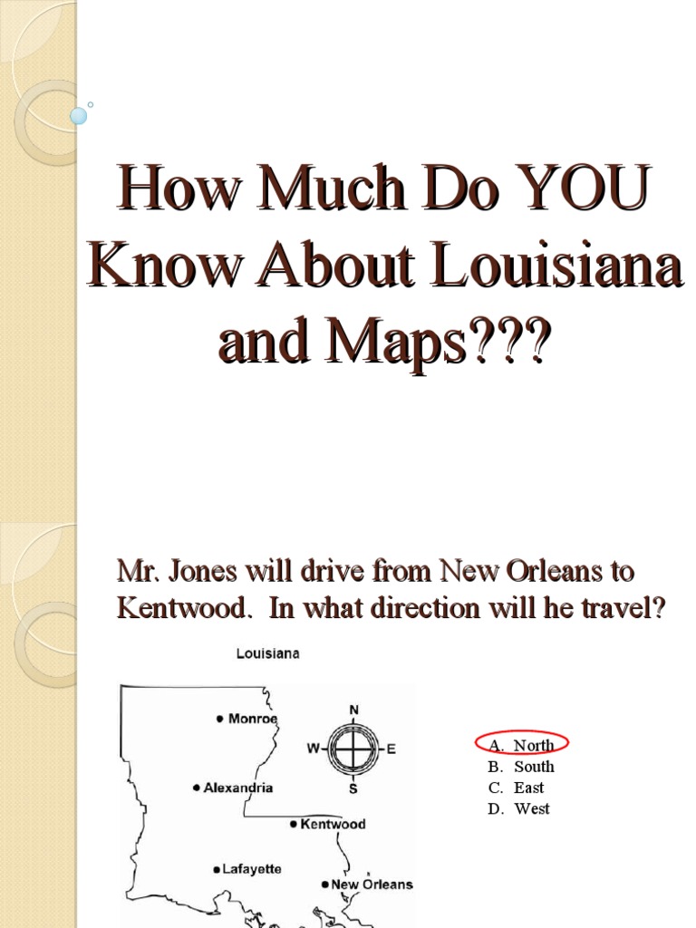 Assessing Louisiana Geography: A Collection of Questions from a Grade 3 ...
