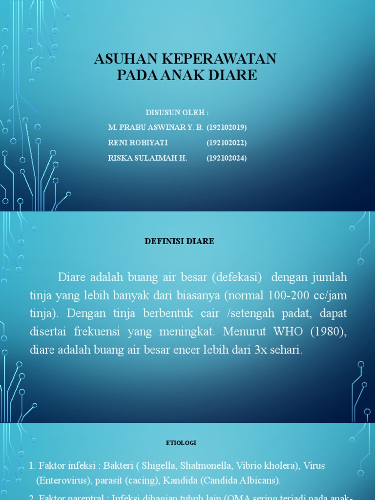 (Fix) PPT Askep Diare | PDF | Kesehatan Holistik