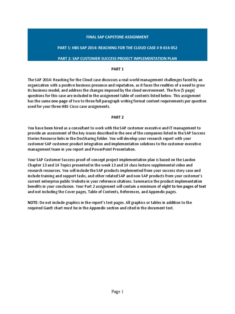 1a-4. Final Sap 2014 Reaching For The Cloud and Customer Success ...
