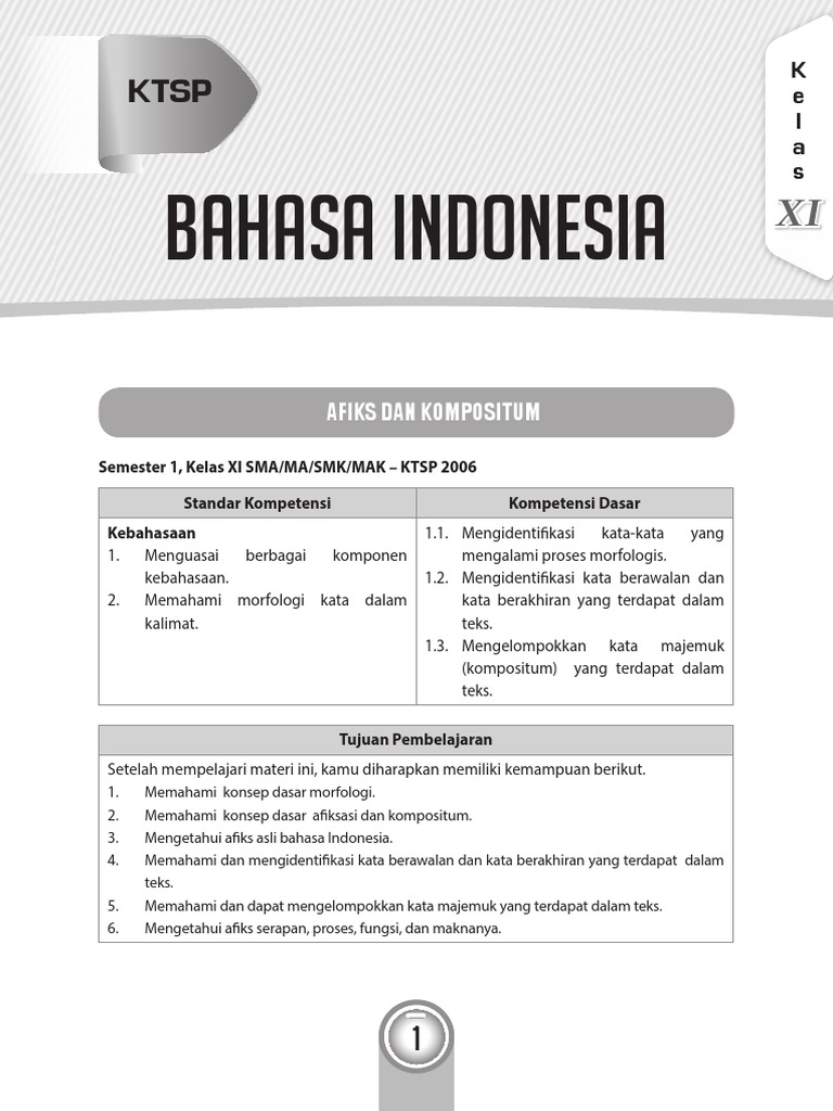 G11 - Afiks Dan Kompositum 0 | PDF