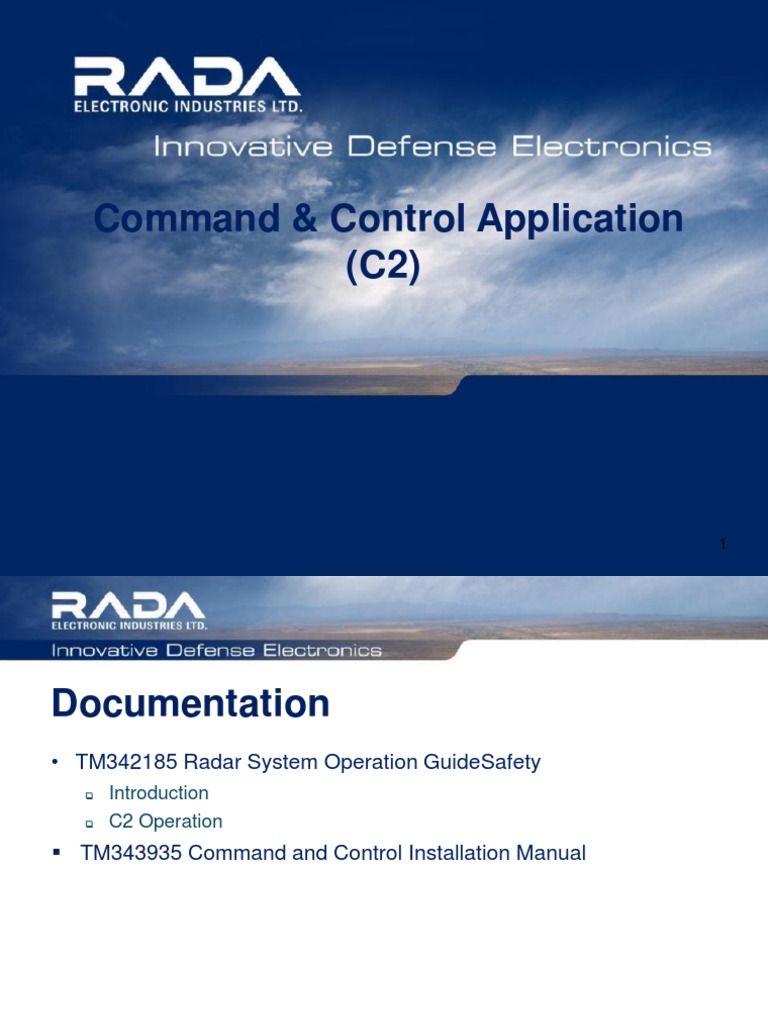 #5 Command & Control Application | PDF | Button (Computing) | Radar