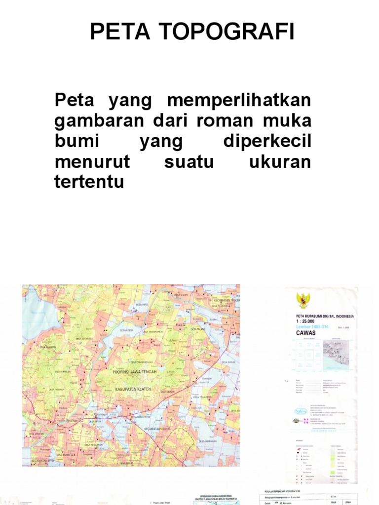 Peta Topografi Indonesia dan Unsurnya | PDF