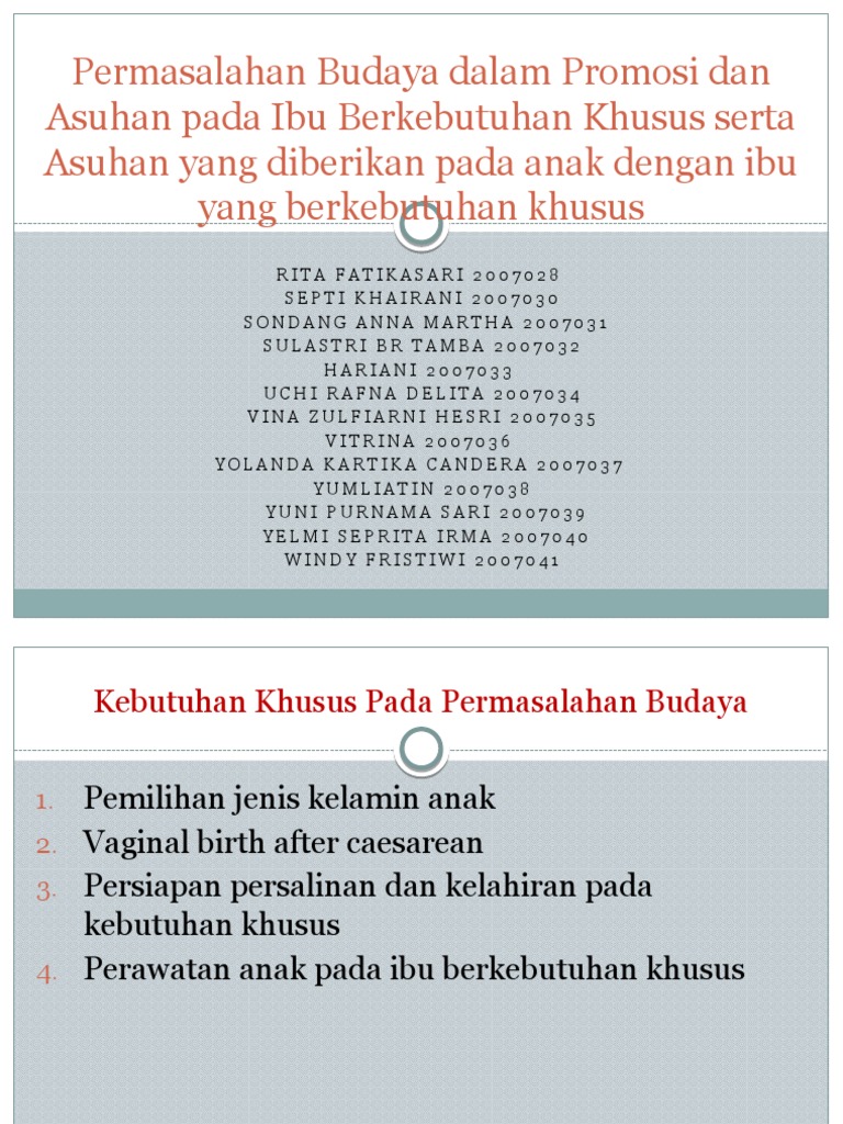 Askeb Pada Ibu Dan Anak Kel Rentan | PDF