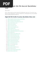 Backlinks List | PDF | Web Software | Human–Computer Interaction